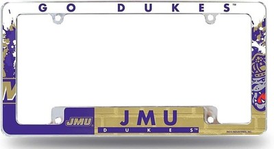 James Madison University Dukes Metal License License Plate Frame Tag ...