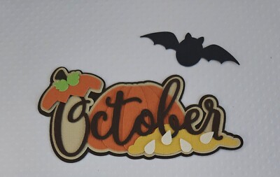 October Title. Scrapbook, Card making Paper Piecing | eBay