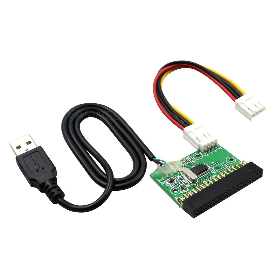 1.44MB 3.5" floppy drive connector 34 PIN 34P to USB cable adapter PCB ...