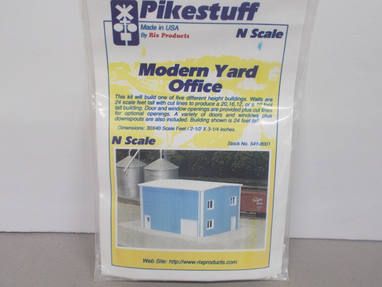 PIKESTUFF # 541-8001 ~ MODERN YARD OFFICE BUILDING KIT ~ N SCALE ~LOT A ...