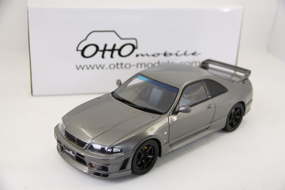 OTTO 1:18 scale Nissan Skyline R33 GT-R Omori Factory(Gun Grey ...