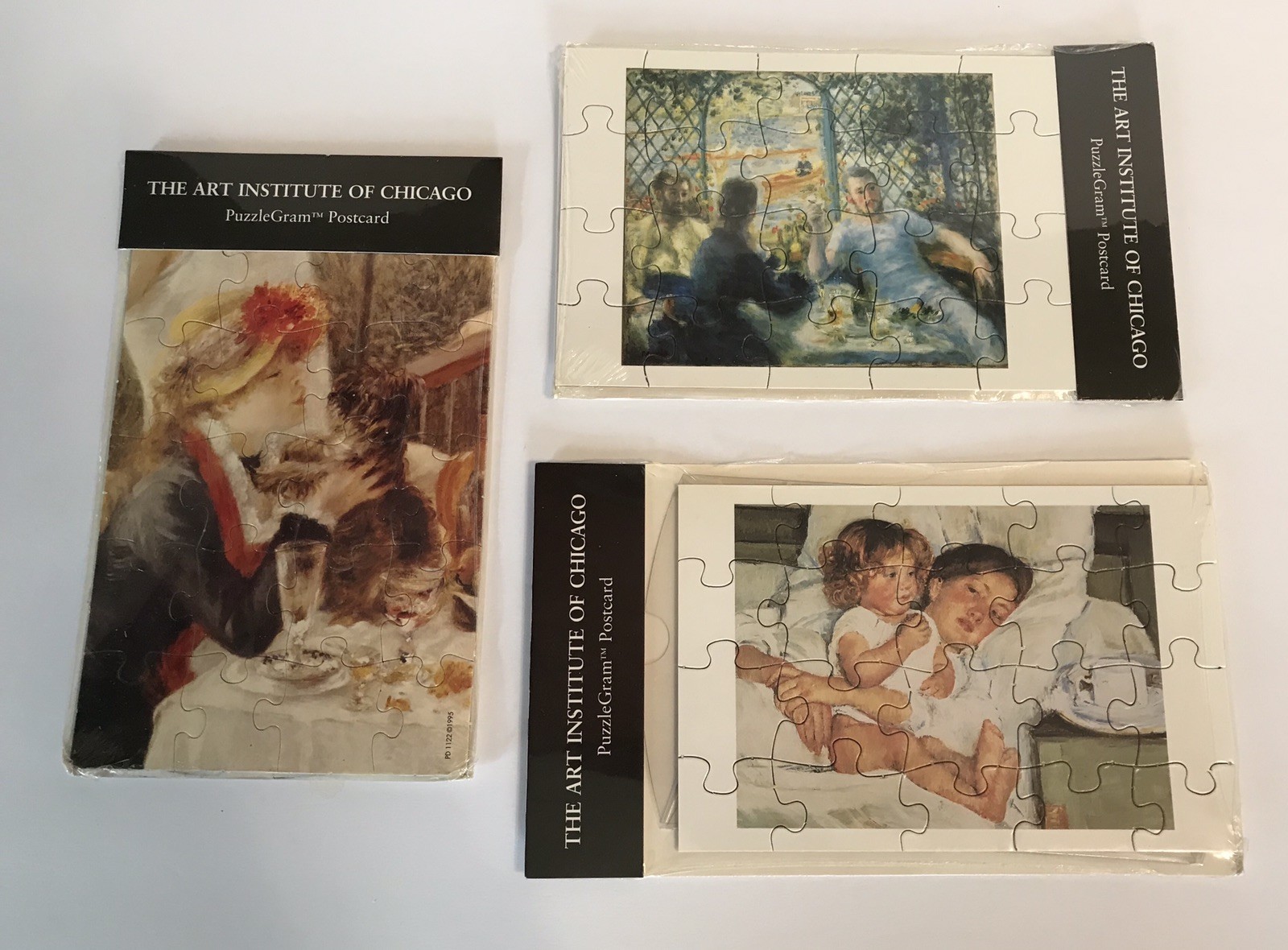 Trio of Vintage Art Institute of Chicago Impressionist Puzzlegram ...