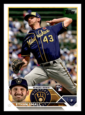 2023 Topps Ethan Small RC Rookie #87 Milwaukee Brewers Centered Mint | eBay