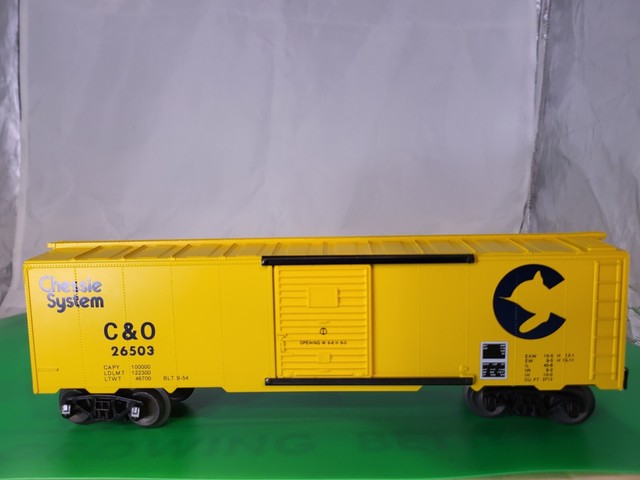 Frank Roundhouse O Scale Box Car Chessie Systems C&O #26503 Yellow for ...