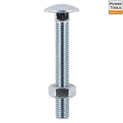 TIMco Carriage Bolt & Hex Nut - BZP M8 x 160 Box 25 | eBay
