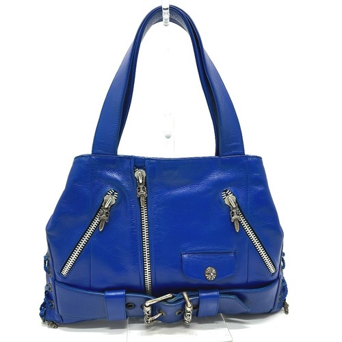 CHROME HEARTS USA limited JJ Dean Large bag Shoulder Bag Leather blue ...
