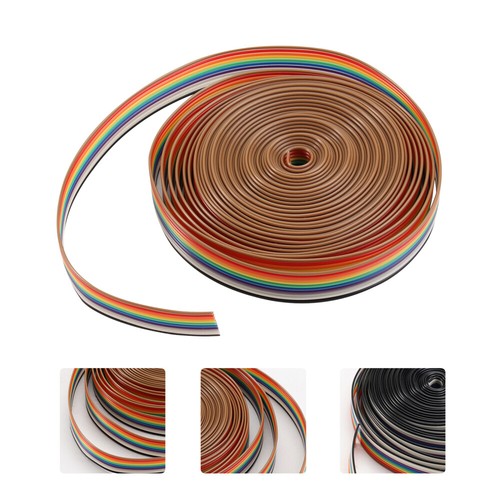 5 M Flexible Flat Cable 10 Pin Colorful Wire Connectors Terminal | eBay