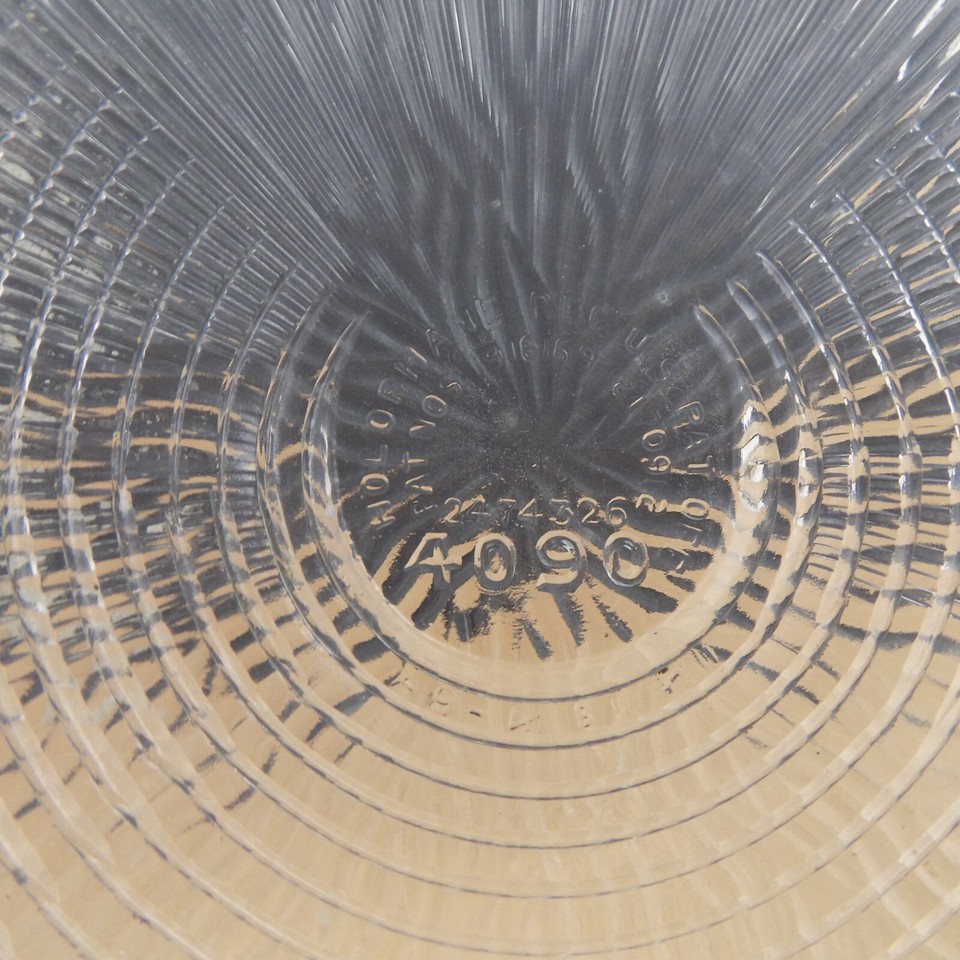 GE Holophane Large Glass Street Lamp Shade 4090 Gumdrop Shape | eBay