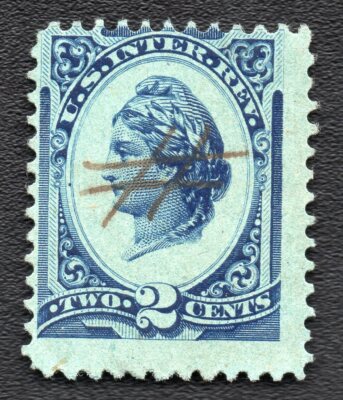 USA ; 2 Cents bleu ; INTER. REV. ; timbre FISCAL ; 1887 ./ L85 | eBay