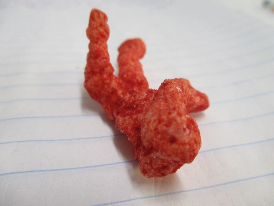 Flaming Hot Cheeto Shaped Like Donald Trump Golfing Measures 2 1/4 ...