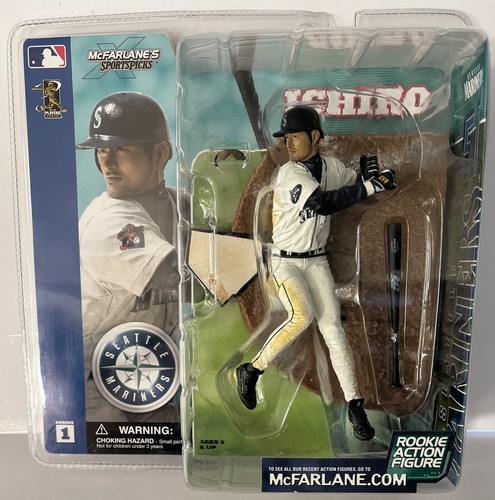 Mcfarlane Series 1 MLB 2002 Ichiro Suzuki, Seattle Mariners Action Fig ...