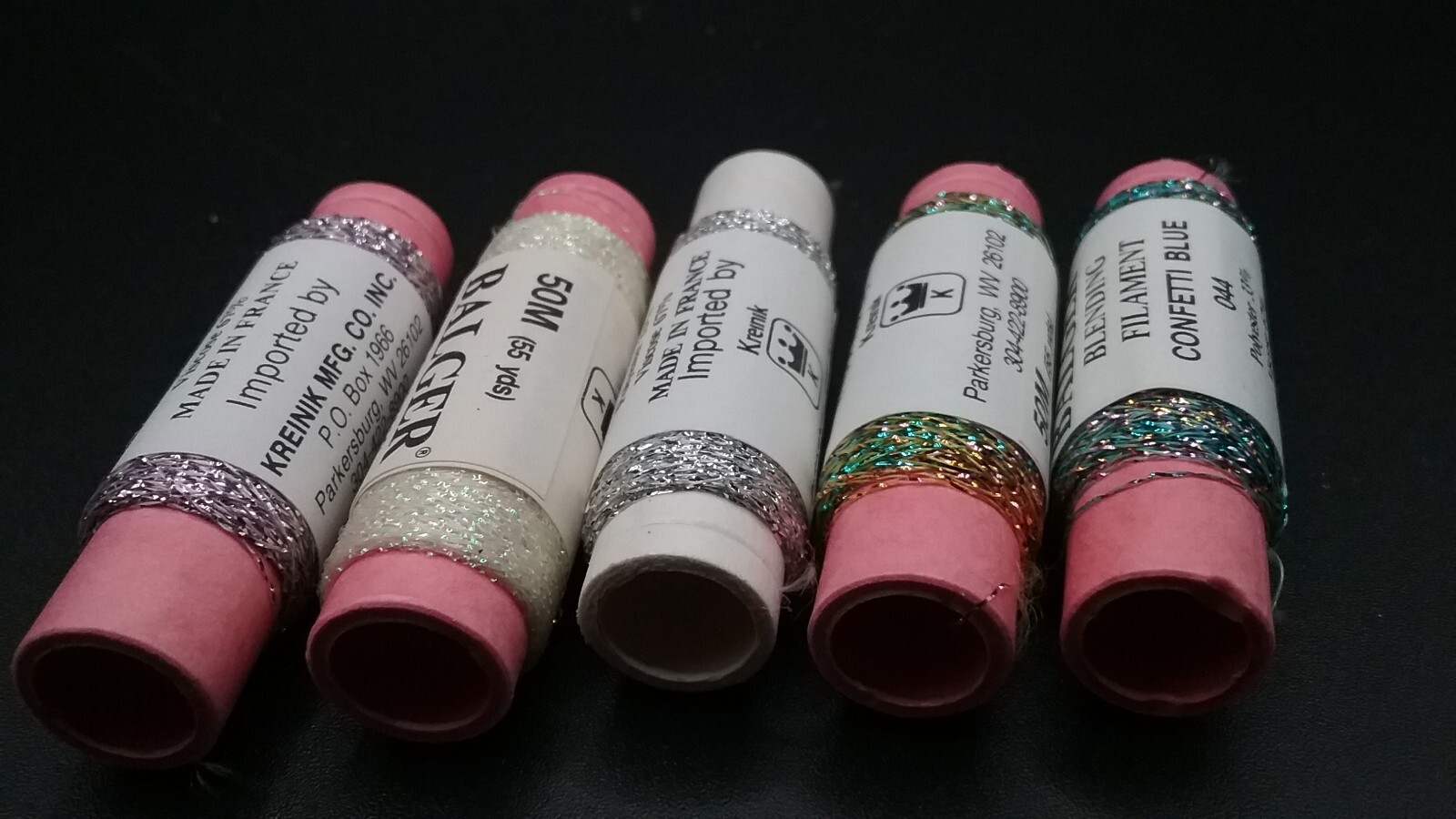 Lot of 5 (50M each) Balger Blending Filament Kreinik Thread | eBay