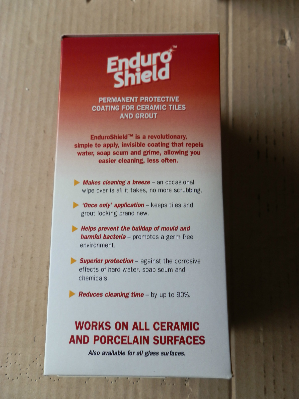 EnduroShield PERMANENT PROTECTIVE COATING FOR CERAMIC TILES AND GROUT ...