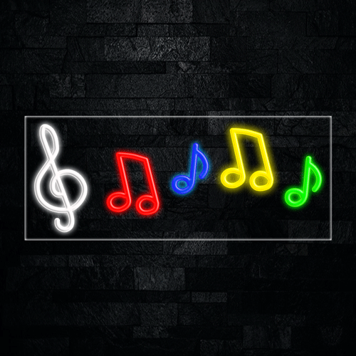 Music LED Neon Sign 30"L x 12"H #31446 | eBay
