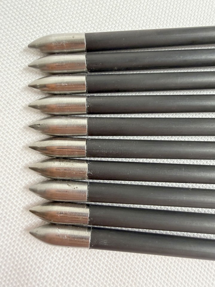10 x Easton ACE 1206H Series Arrows - 26.25" - 620 Spine - With Points ...