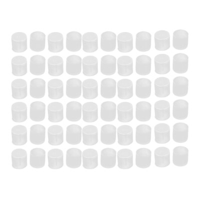 60Pcs 14mm Inner Dia PE Plastic End Cap Bolt Thread Protector Tube ...