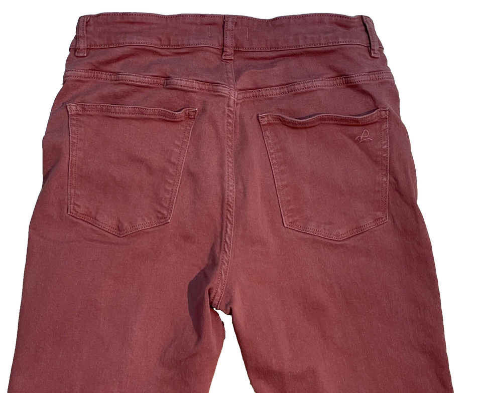 DL1961 Bridget High Rise Cropped Bootcut Jeans Redwood Color Size 31 ...