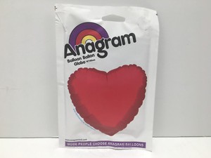 Red Heart Anagram Metallic Balloon 18 Inch. New Factory Sealed | eBay