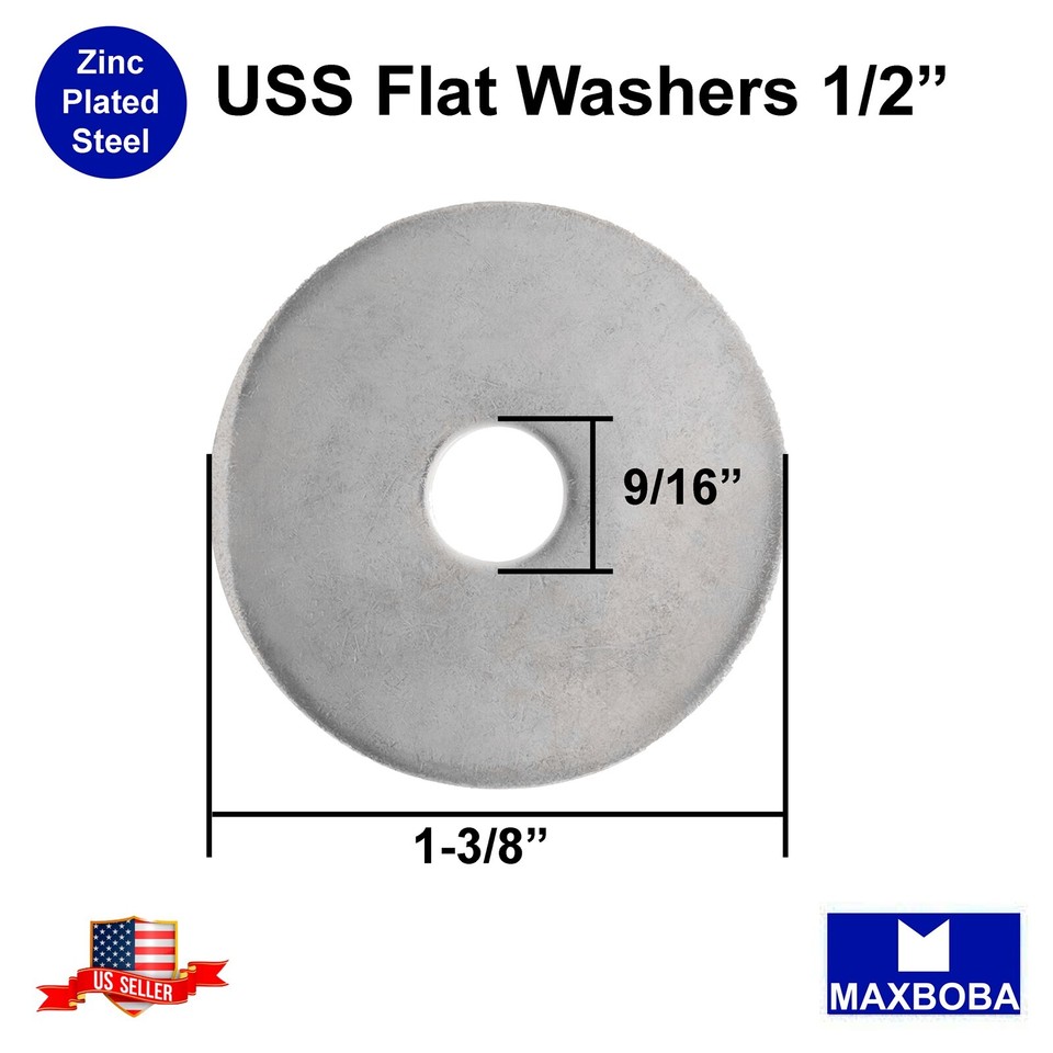 USS Flat Washers Zinc Plated Steel Various sizes Available | eBay