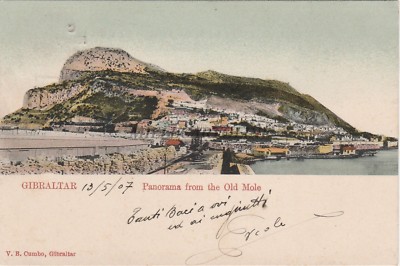 GIBRALTAR - Panorama of the Old Mole 1907 | eBay