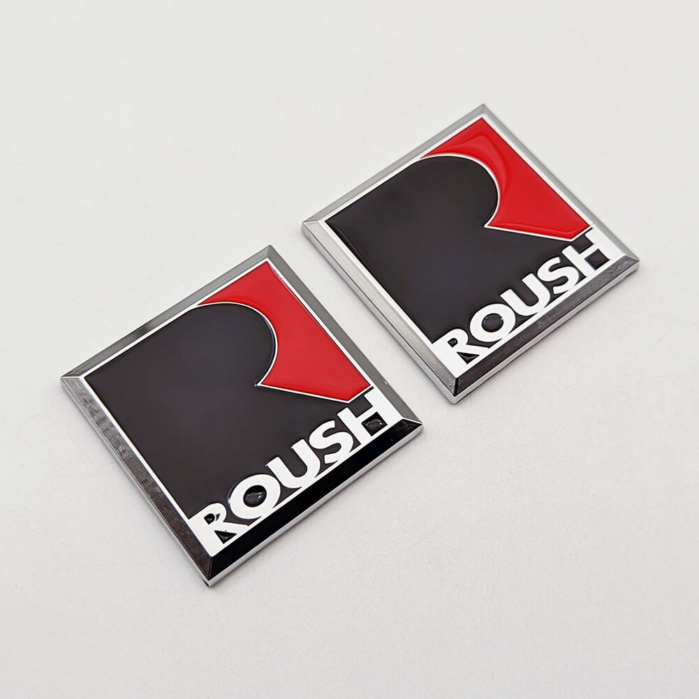 2x Chrome Metal Roush Emblem 3D Performance Bagde Sport Sticker Turbo ...