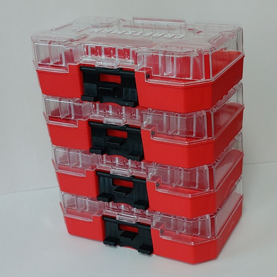 Craftsman Nano Small Versastack Compatible Stackable Plastic Cases 4 ...