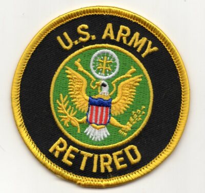 U. S. AIR FORCE RETIRED Iron On Patch Military Patriotic Honor | eBay