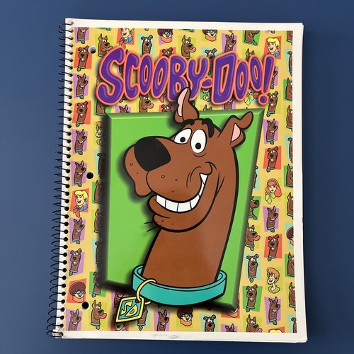 Scooby Doo Spiral Notebook Vintage 1999 10.5" x 8" 60 Sheets Yellow ...