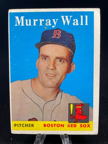 1958 Topps Baseball Murray Wall #410 Boston Red Sox | eBay