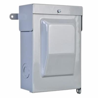 60 Amp Electrical Pull-Out Fusible Fused Disconnect Box HVAC Appliance ...