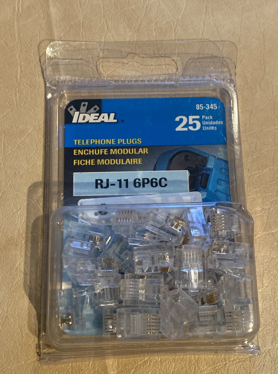 RJ11 6P6C RS/FS Ideal Modular Plug 85-345 25 Pack NEW | eBay