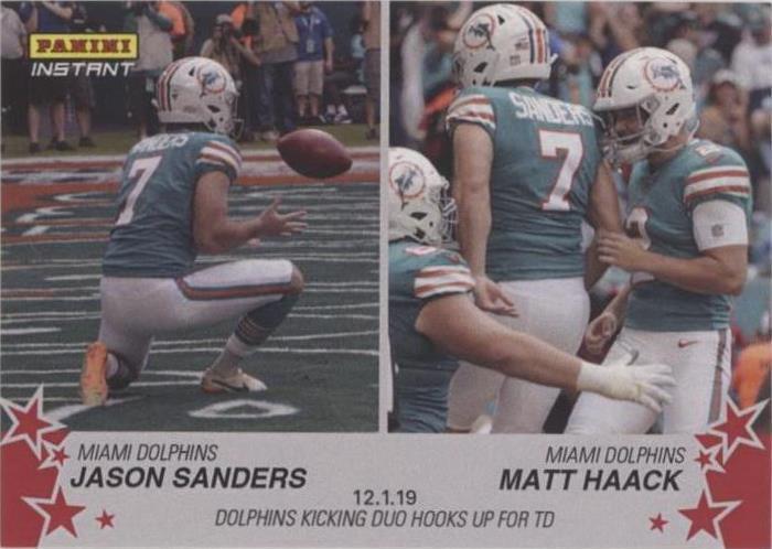 2019 Panini Instant NFL - Jason Sanders, Matt Haack #122 /77 (RC) for ...