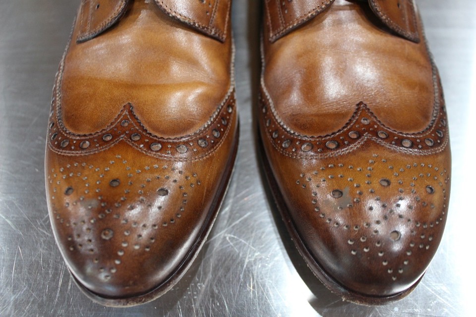 Ralph Lauren Purple Label Men's Brown Wing Tips- Size 8.5D/9 | eBay