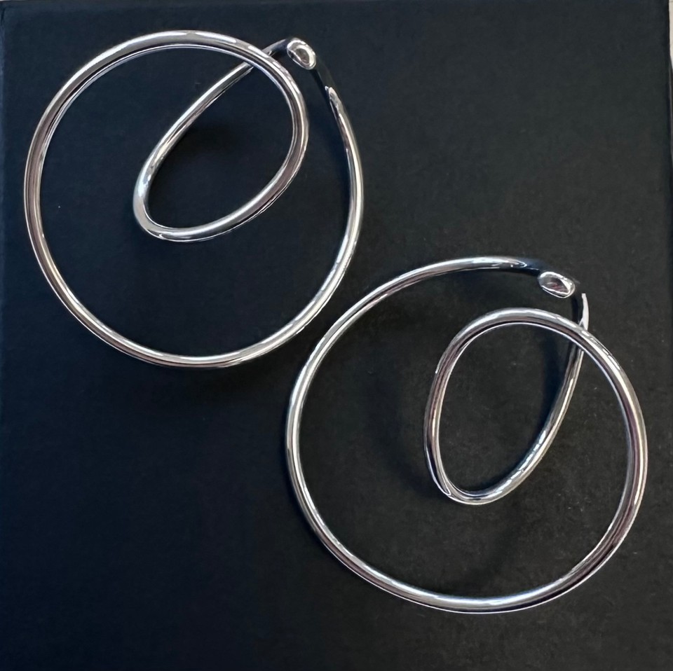 Georg Jensen by Allan Scharff Alliance Earrings, Sterling Silver 925 ...