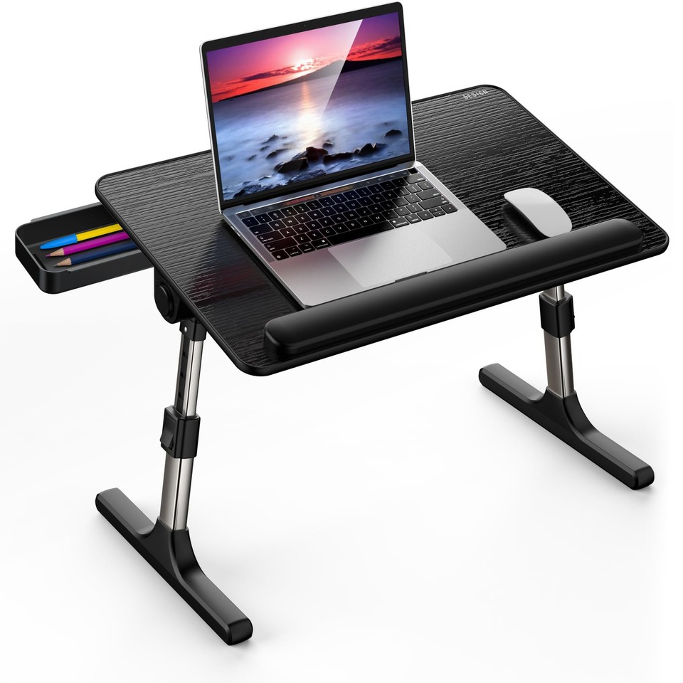 LT07 Lap Desk Extra Large Adjustable Laptop Table Portable Bed Stand ...
