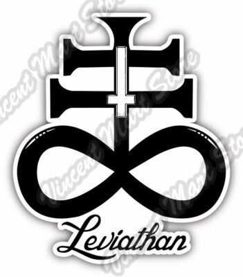 Leviathan Cross Satan Hell Devil Creature Car Bumper Vinyl Sticker ...