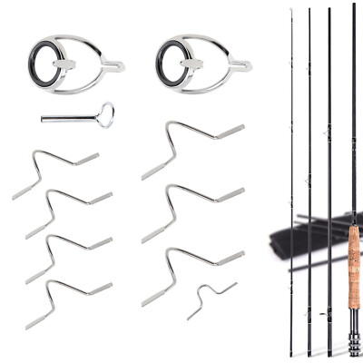 11x Ceramic Fishing Rod Guide Tips Top Eye Rings Line Repair Kit ...