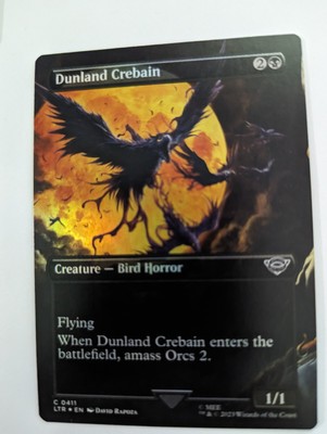 MTG Magic the Gathering Card LOTR Foil Dunland Crebain Extended | eBay