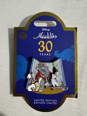 Aladdin 30th Anniversary Prince Ali Genie Abu Elephant Disney LE Slider ...