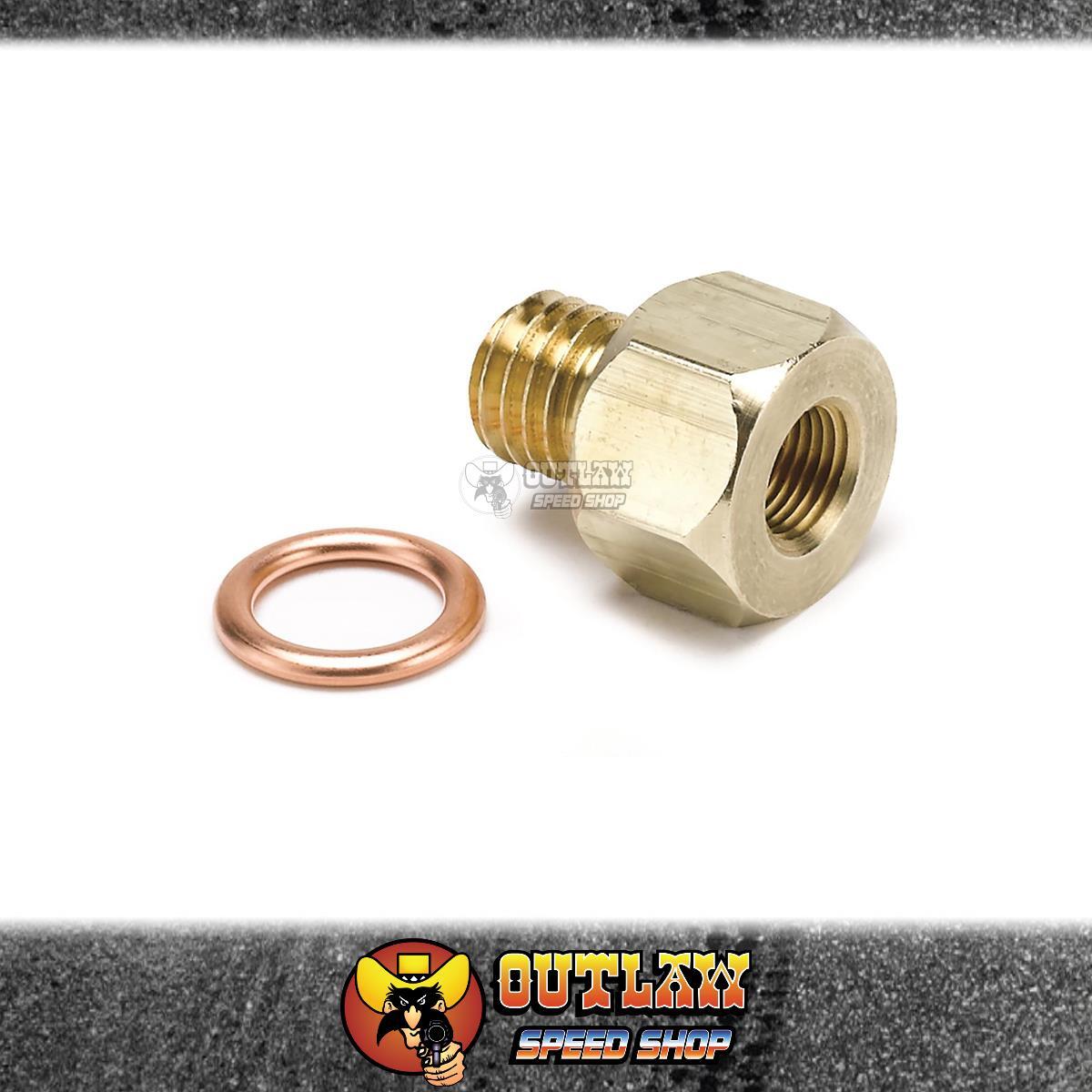 AUTOMETER TEMP SENDER METRIC ADAPTOR 1/8" NPT FEMALE TO M12 X 1.75 ...