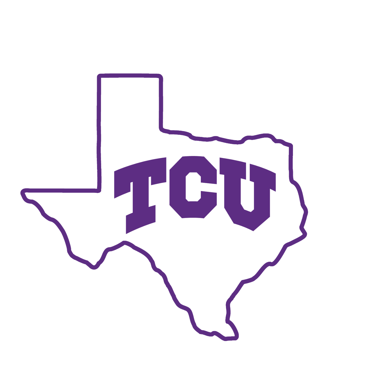 TCU College logo Vinyl Die Cut Car Decal - FREE SHIPPING | eBay