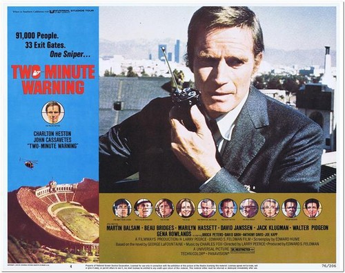 TWO MINUTE WARNING - 1976 - original 11x14 lobby card #4 - CHARLTON ...