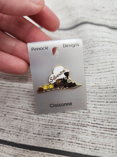 Vintage Silverton Railroad Train Union Pacific Cloisonne Souvenir Pin ...