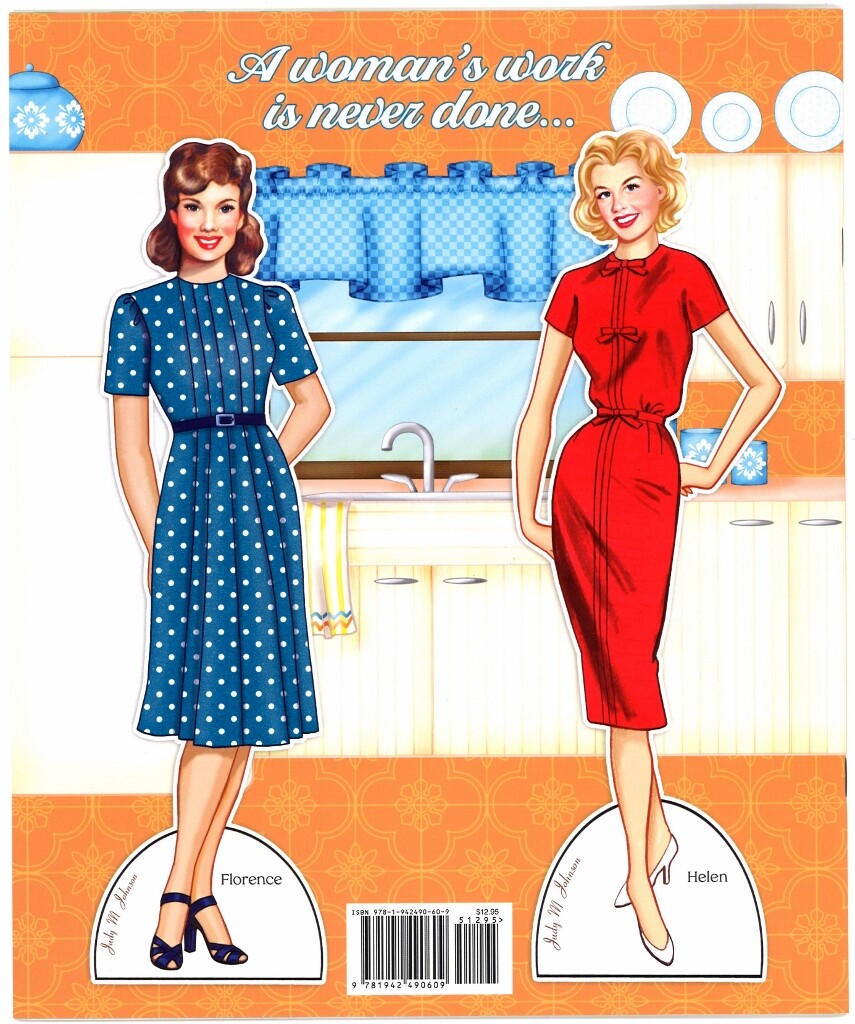Judy Johnson Paper Dolls Miss Lang Secretary [Retro Magazine Paper