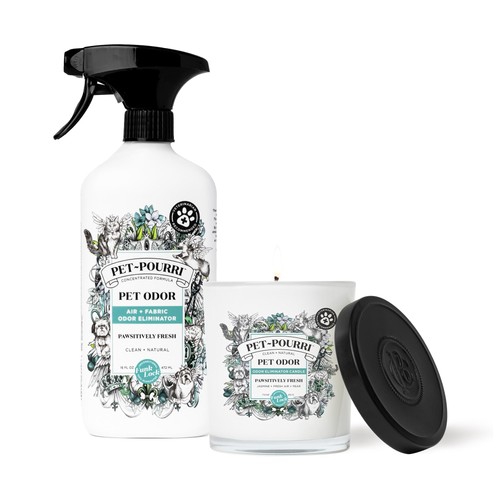 Pet-Pourri Pawsitively Fresh Pet Odor Bundle - 16 Fl Oz Air and Fabric ...