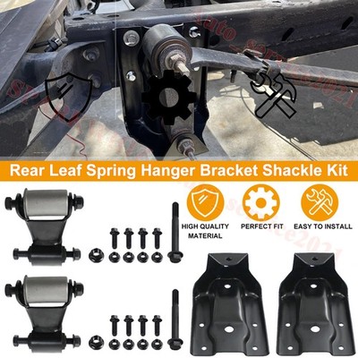Rear Leaf Spring Hanger Bracket and Shackle Kits for Chevy Silverado ...