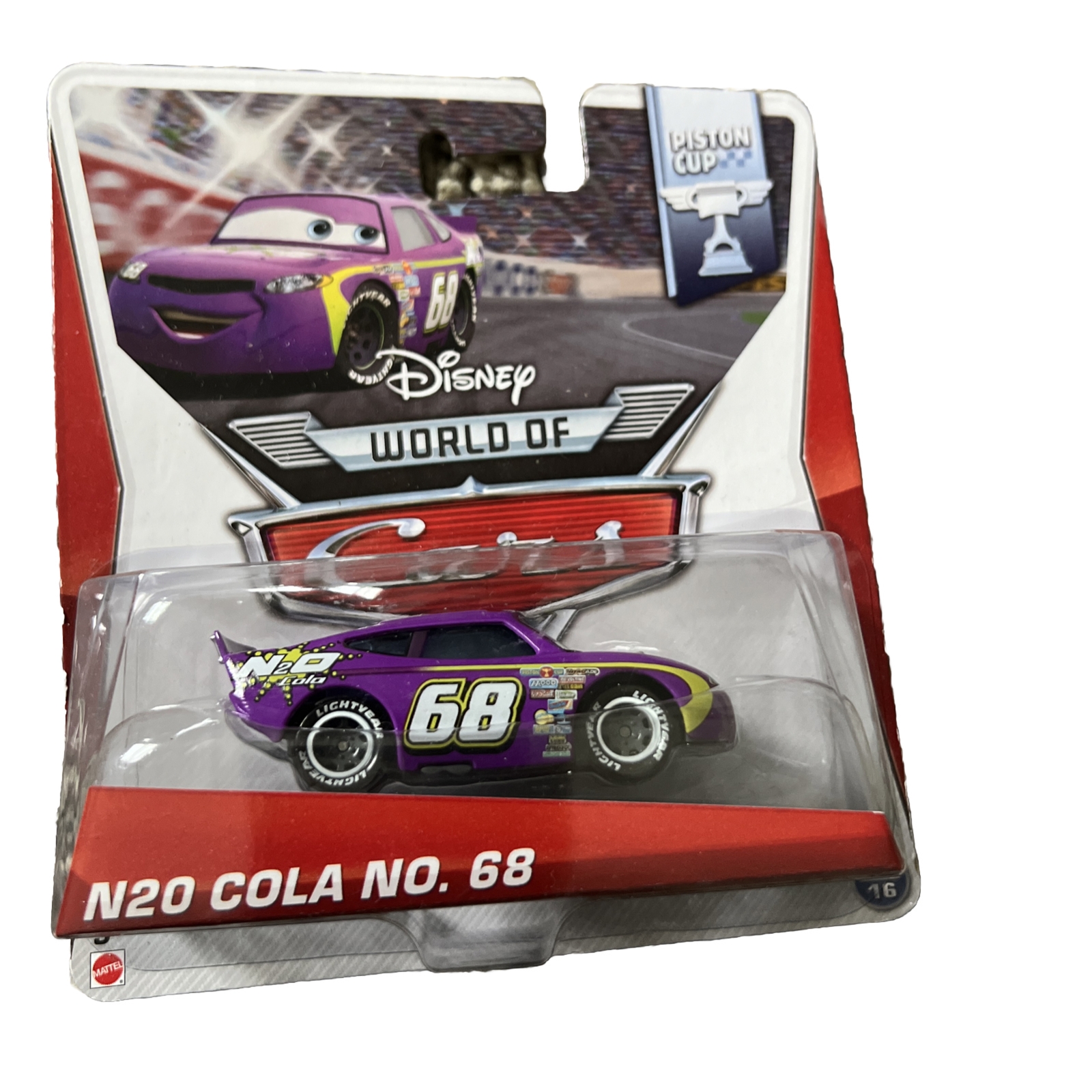 DISNEY PIXAR CARS N2O COLA NO. 68, WORLD OF CARS PISTON CUP SERIES | eBay