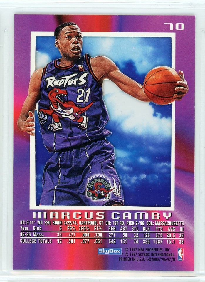 1996-97 Skybox EX 2000 Marcus Camby Rookie Card #70 | eBay
