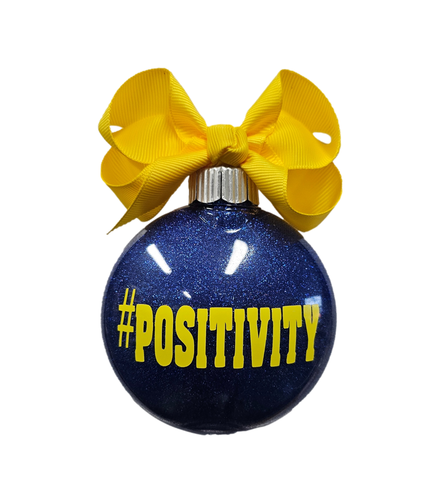 Personalized Christmas Ornament Gift Name Glitter Tree Bulb Secret ...