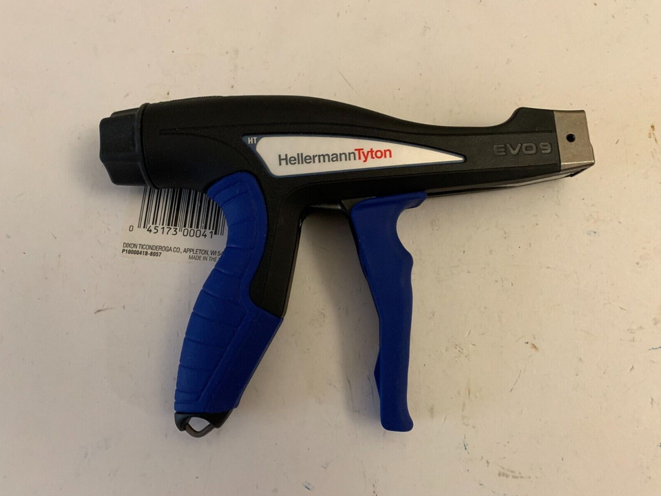 HellermannTyton Evo 9 HT Adj. Tension & Cut-Off Tool Ziptie Cable Tie ...